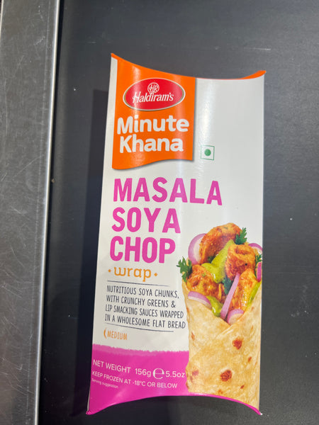 Haldiram’s masala soya chop wrap – Ginger Fresh