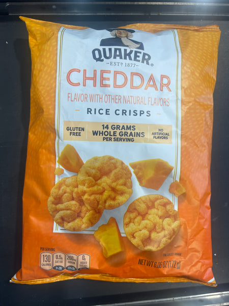 Quaker cheddar flavor with rice crisps – Ginger Fresh